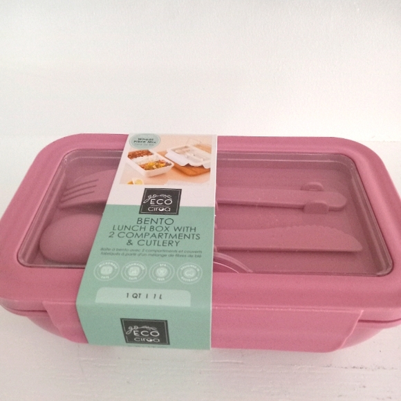 eco ciroa | Other | Bento Lunch Box W 2 Compartments Cutlery | Poshmark